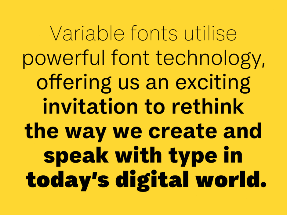 Variable Fonts For A Variable World Myfonts